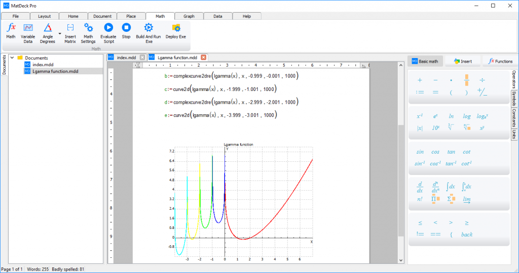 Inserting Functions in MatDeck - MatDeck Lessons
