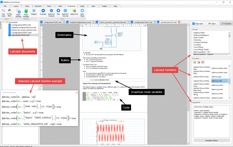 MatDeck LabJack software for T-Series - LabDeck