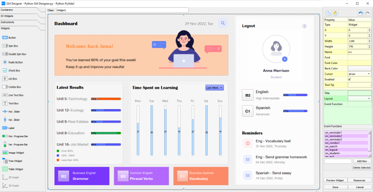 Drag and Drop Python GUI Designer - LabDeck